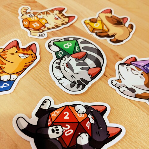 Food Cat Sticker Set - Etsy