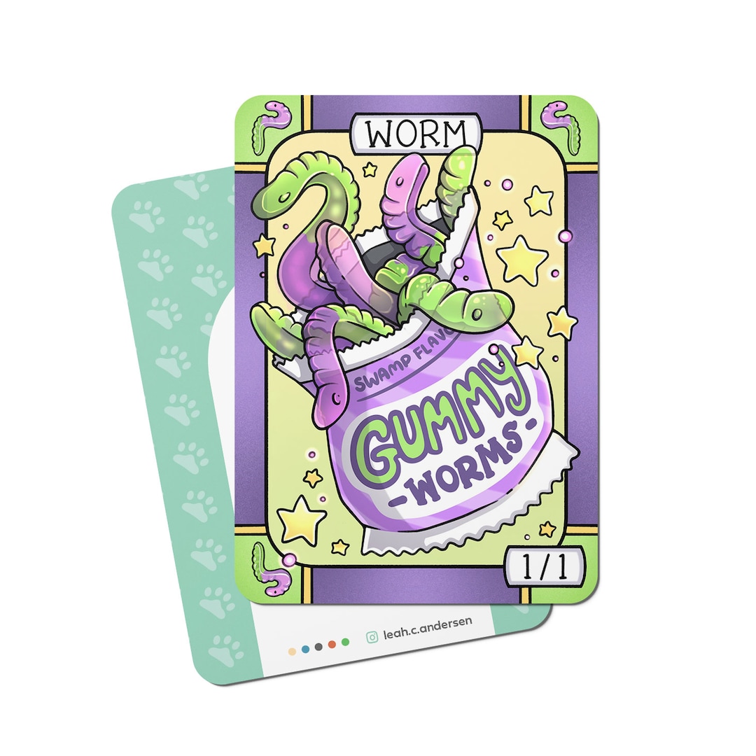 5 Worm Tokens for Magic the Gathering - Etsy
