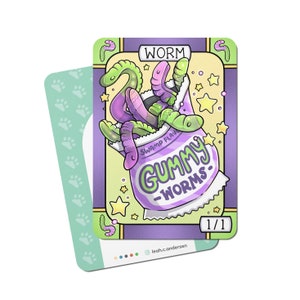 5 Worm Tokens for Magic the Gathering - Etsy