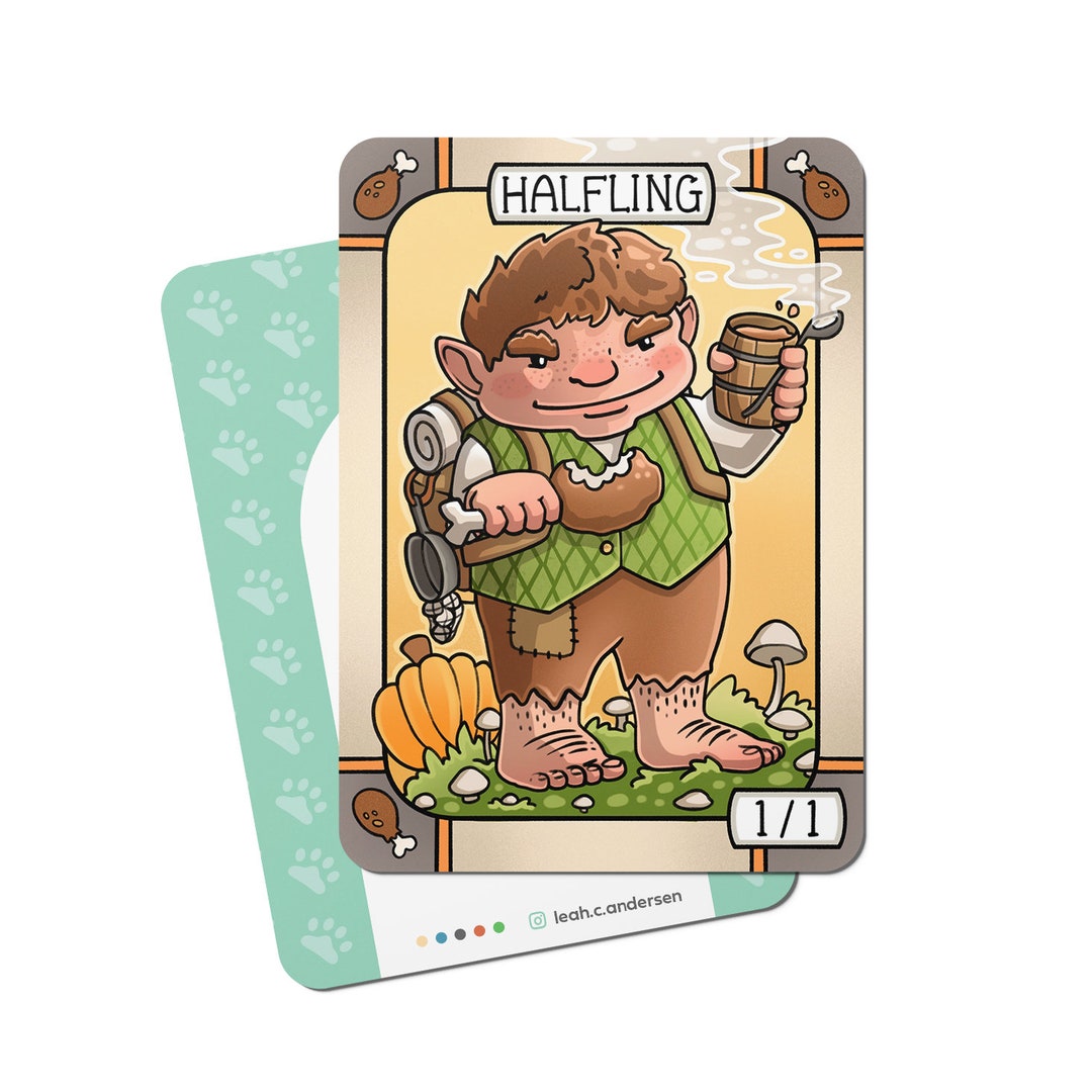 5 Halfling Tokens for Magic the Gathering - Etsy