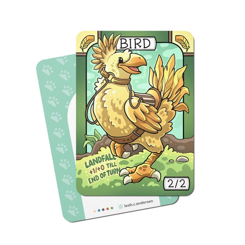 Mtg Green Bird Token - Etsy