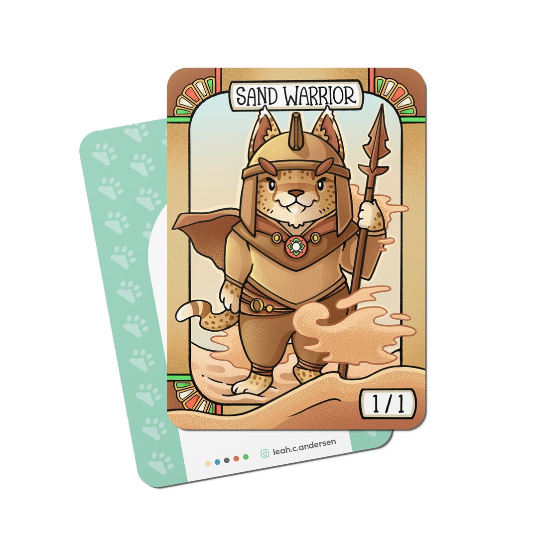 5 Sand Warrior Tokens for Magic the Gathering - Etsy
