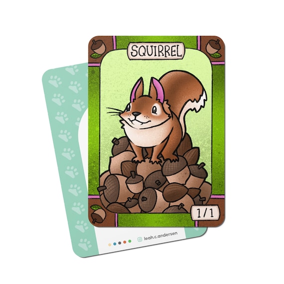 5 Squirrel Tokens for Magic the Gathering | Etsy