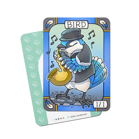 5 Bird blue Tokens for Magic the Gathering - Etsy