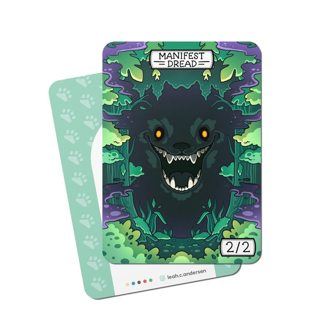 5 Manifest Dread Tokens for Magic the Gathering - Etsy