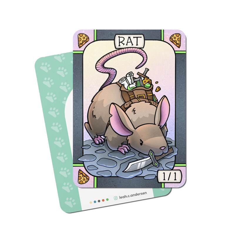 Rat Card - Etsy