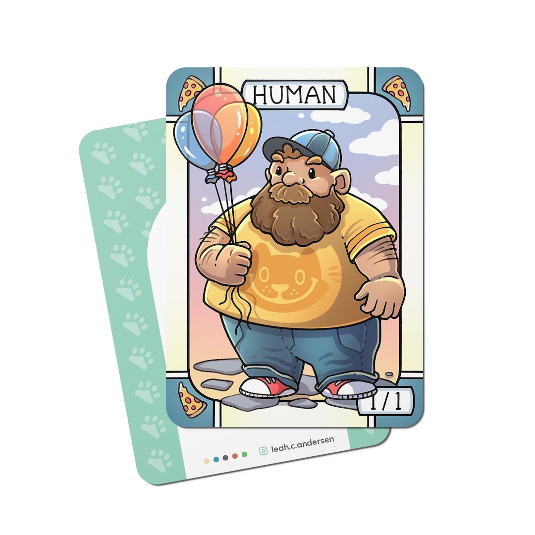 5 Human Tokens for Magic the Gathering - Etsy