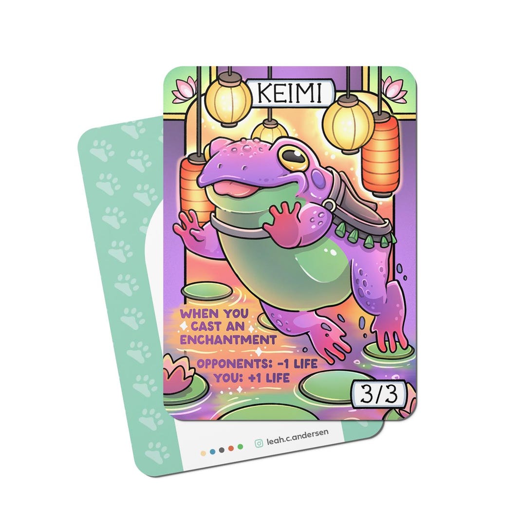 5 Keimi Frog Tokens for Magic the Gathering - Etsy