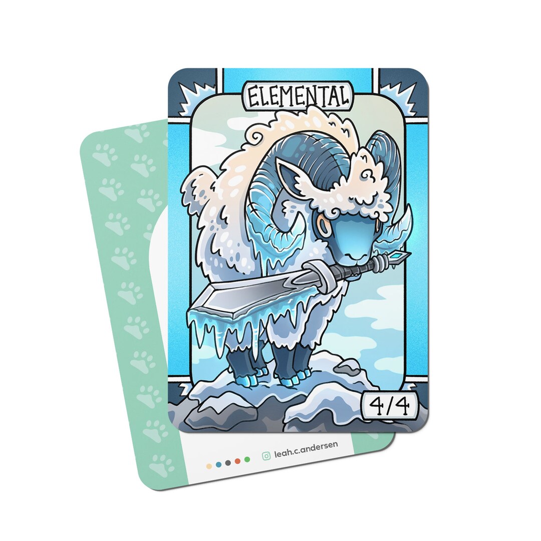 5 4/4 Elemental Tokens for Magic the Gathering - Etsy