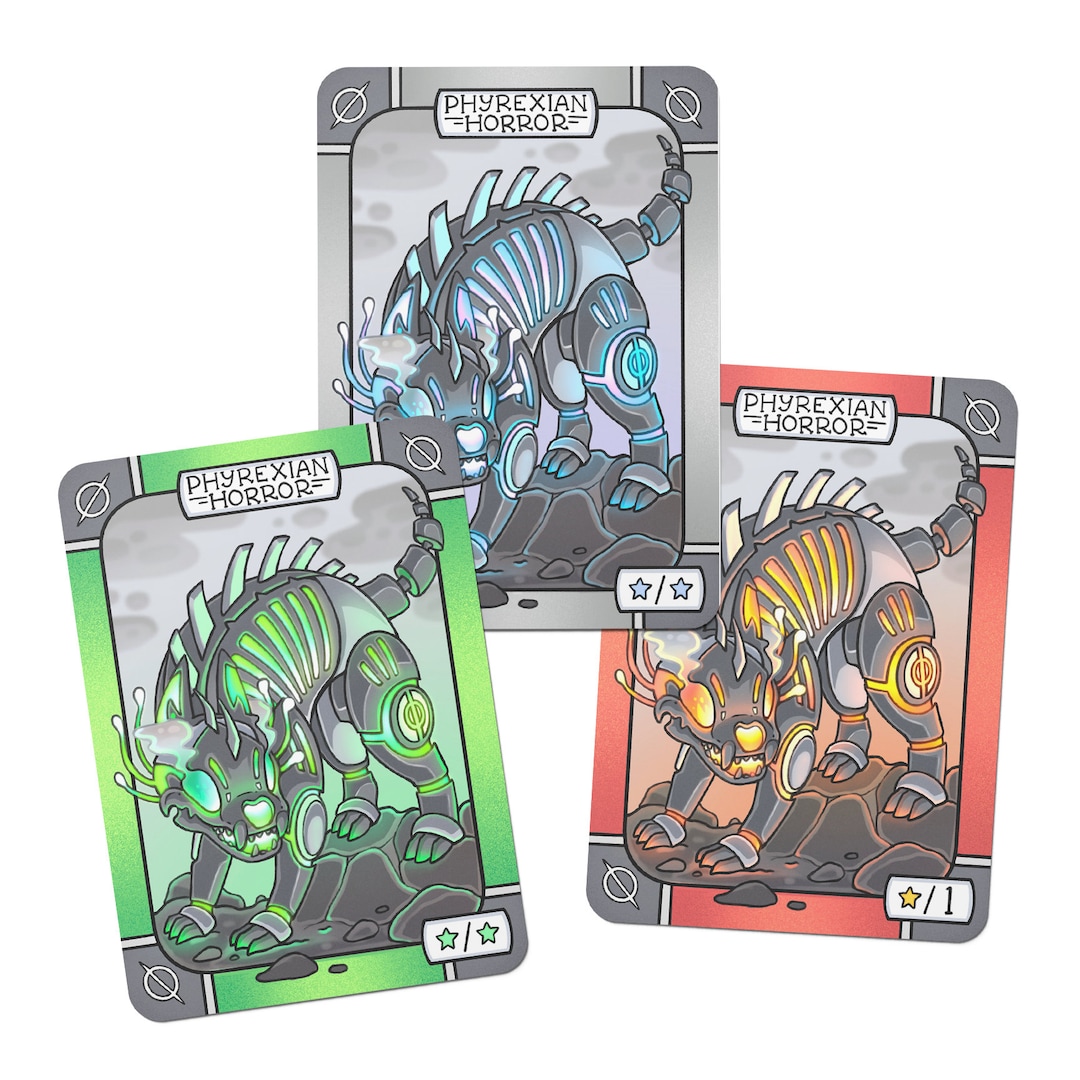 5 Phyrexian Horror Tokens // 3 Color Options // Tokens for Magic the ...