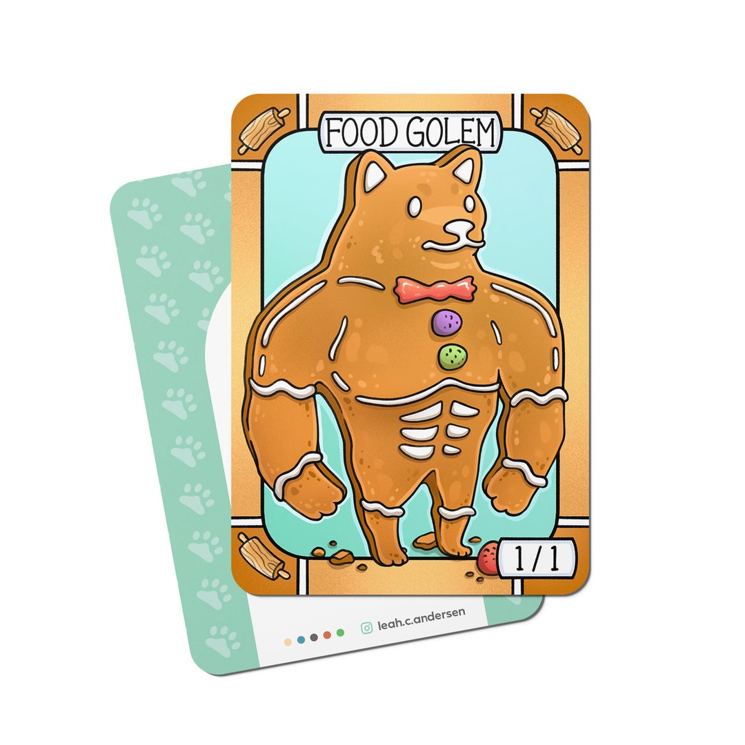 5 Food Golem Tokens for Magic the Gathering - Etsy