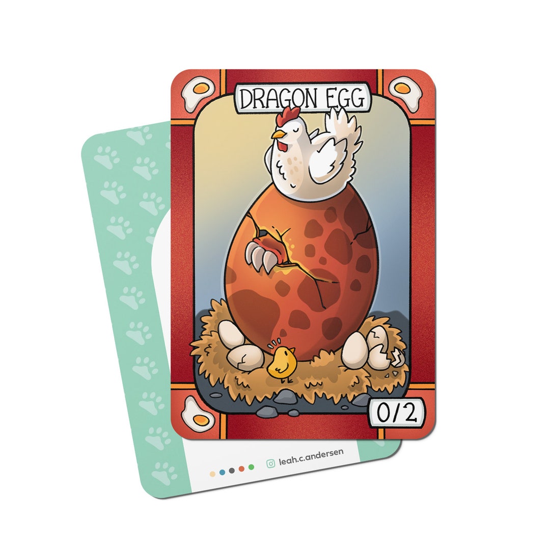5 Nesting Dragon Egg Tokens for Magic the Gathering - Etsy