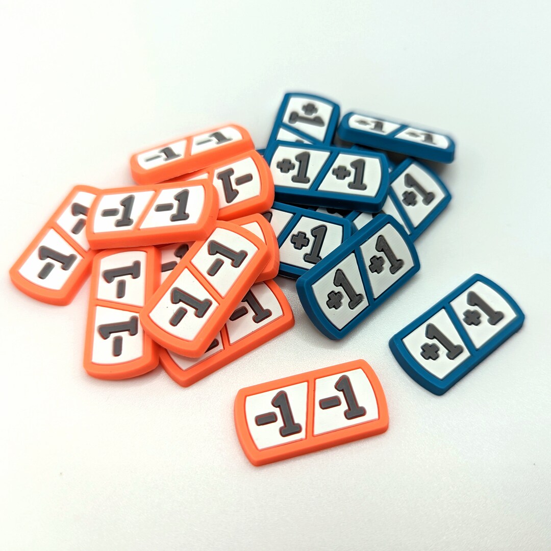 20 +1/+1 and -1/-1 Counters // Soft Rubber Charms - Etsy
