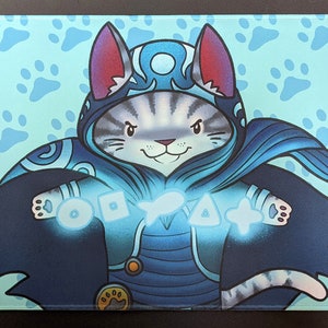 Jace Cat Playmat // Deskmat and Mousepad // Accessories for MTG - Etsy