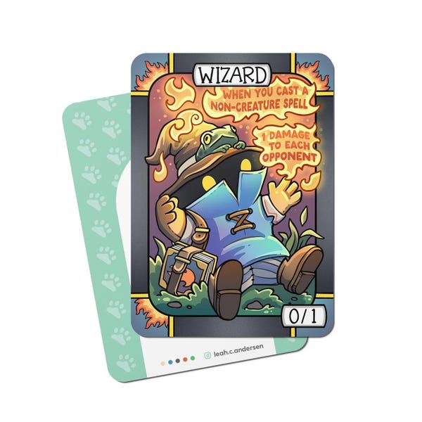 Mtg Mage Token - Etsy