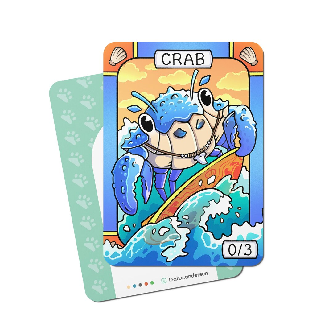 5 Crab Tokens for Magic the Gathering - Etsy