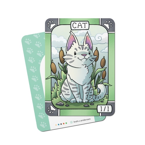 5 Lifelink Cat Tokens for Magic the Gathering - Etsy