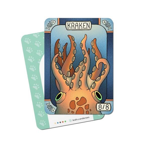 5 Kraken Tokens for Magic the Gathering - Etsy Denmark