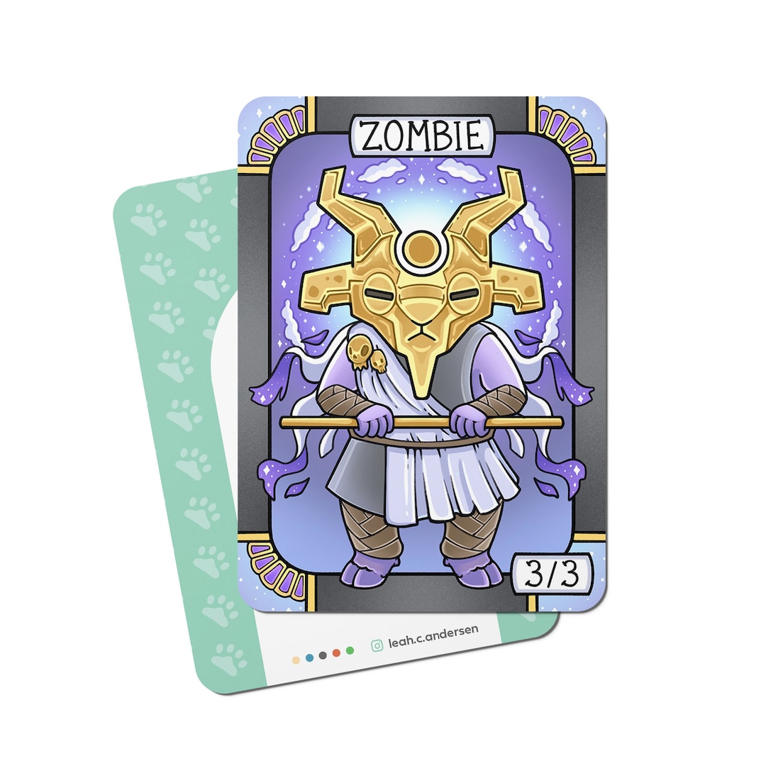 5 Zombie 3/3 Tokens for Magic the Gathering - Etsy
