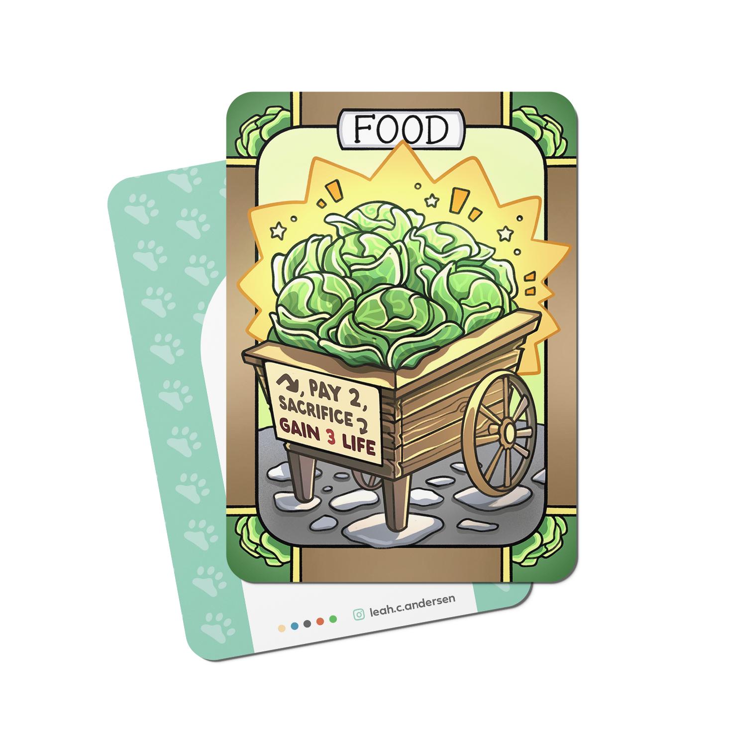 5 Cabbage Food Tokens for Magic the Gathering - Etsy