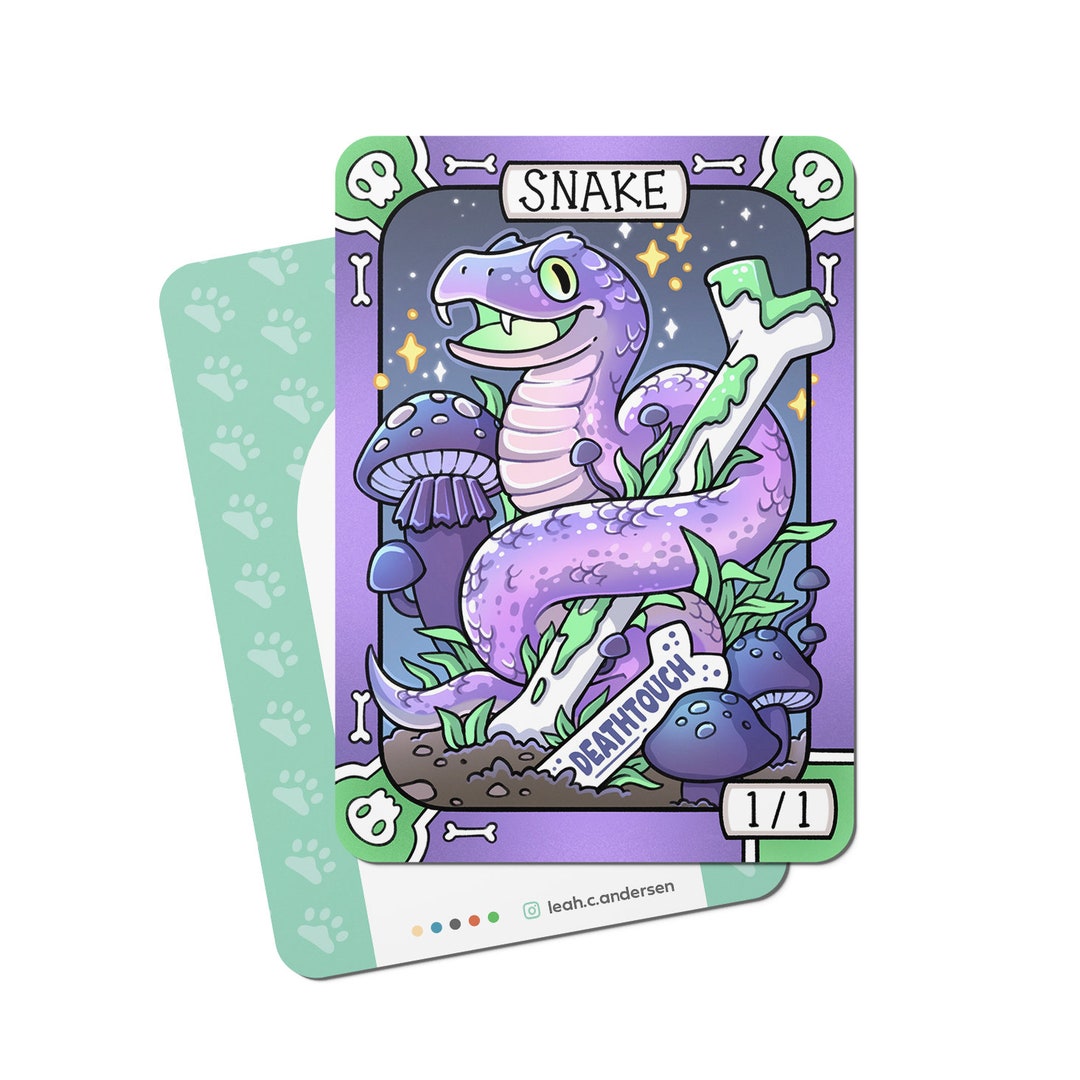 5 Snake Tokens for Magic the Gathering - Etsy