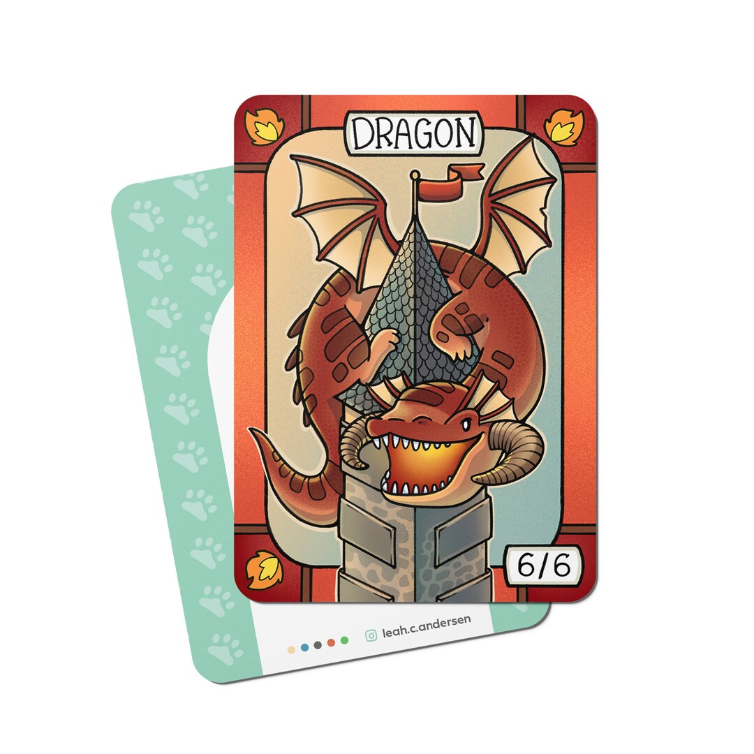 5 6/6 Dragon Tokens for Magic the Gathering - Etsy