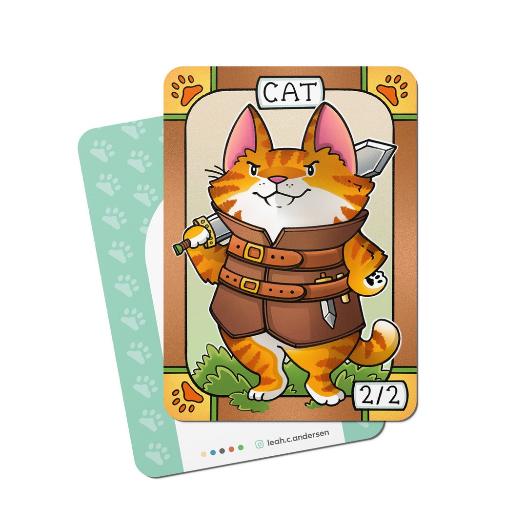5 Cat 2/2 Tokens for Magic the Gathering - Etsy