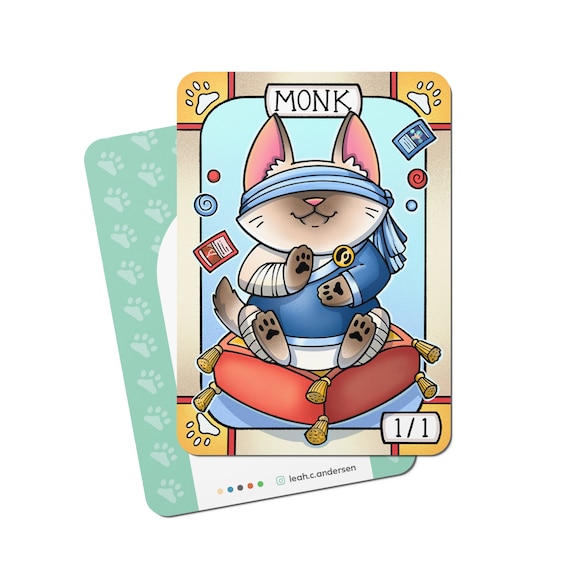 5 Monk Tokens for Magic the Gathering - Etsy