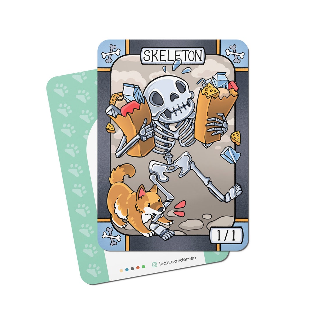 5 Skeleton Tokens for Magic the Gathering - Etsy