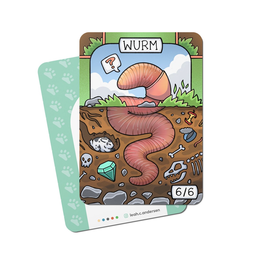 5 Wurm 6/6 Tokens for Magic the Gathering - Etsy