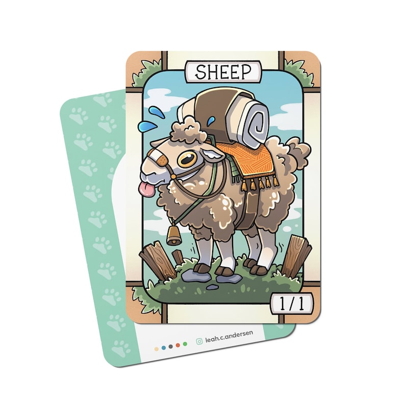5 Sheep Tokens for Magic the Gathering - Etsy