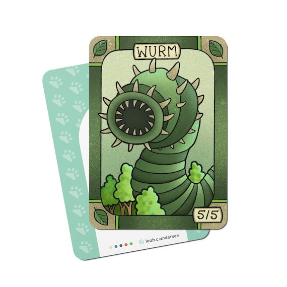 5 Worldspine Wurm Tokens for Magic the Gathering - Etsy
