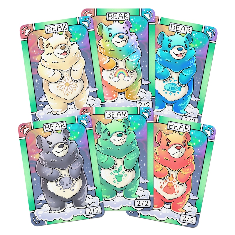 Cute Bear Tokens - Etsy