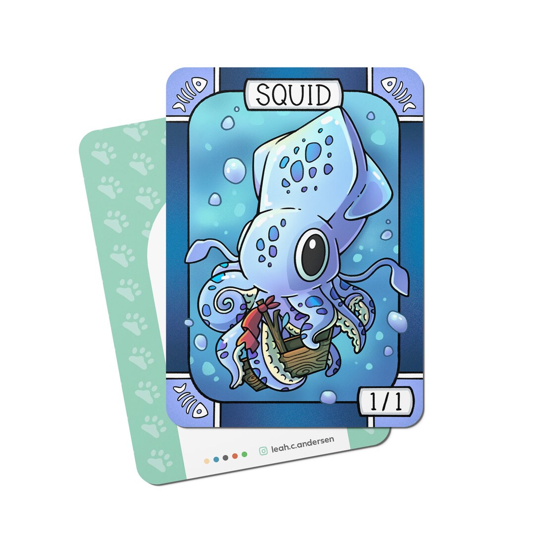 5 Squid Tokens for Magic the Gathering - Etsy