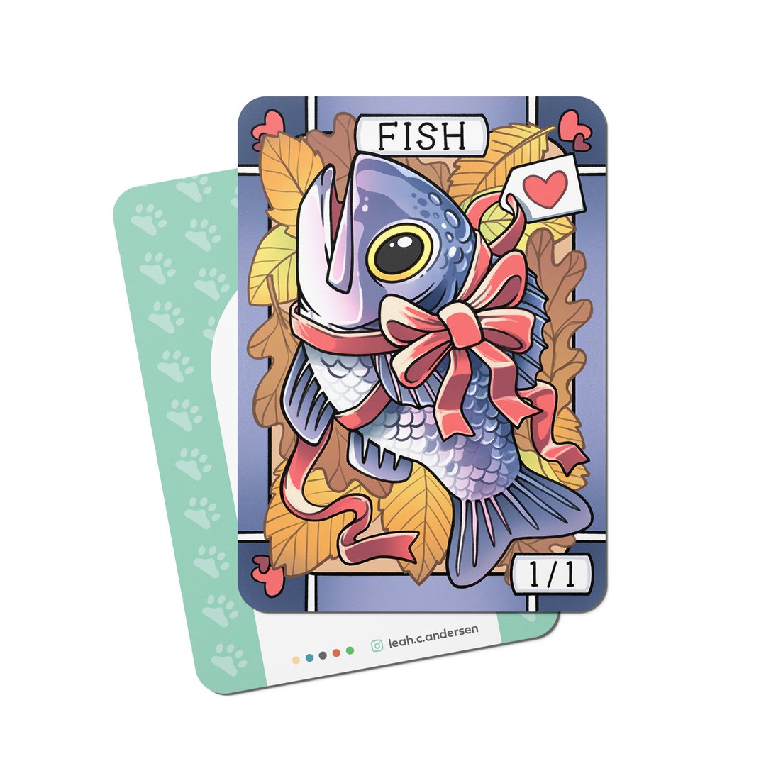 5 1/1 Fish Tokens for Magic the Gathering - Etsy