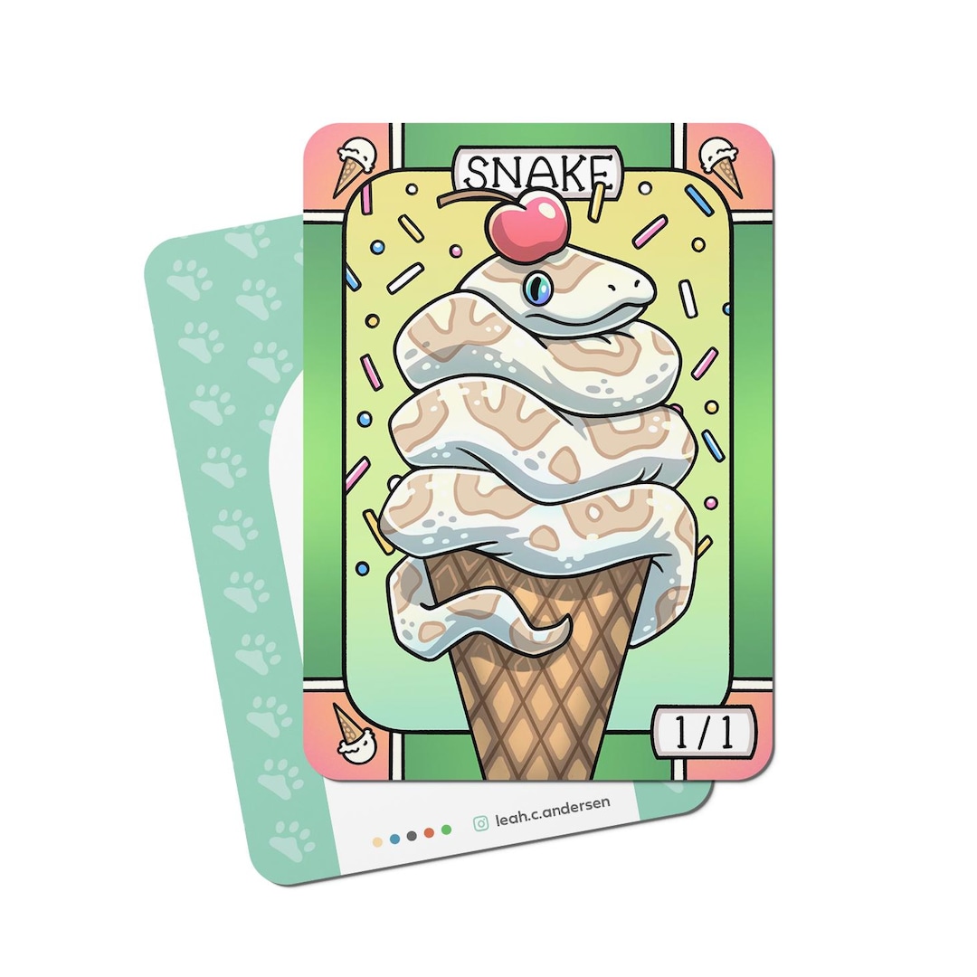 5 Snake Tokens for Magic the Gathering - Etsy