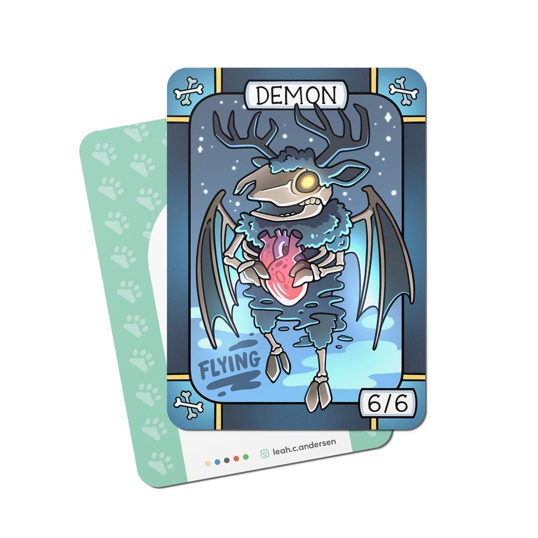 5 Demon Tokens for Magic the Gathering - Etsy
