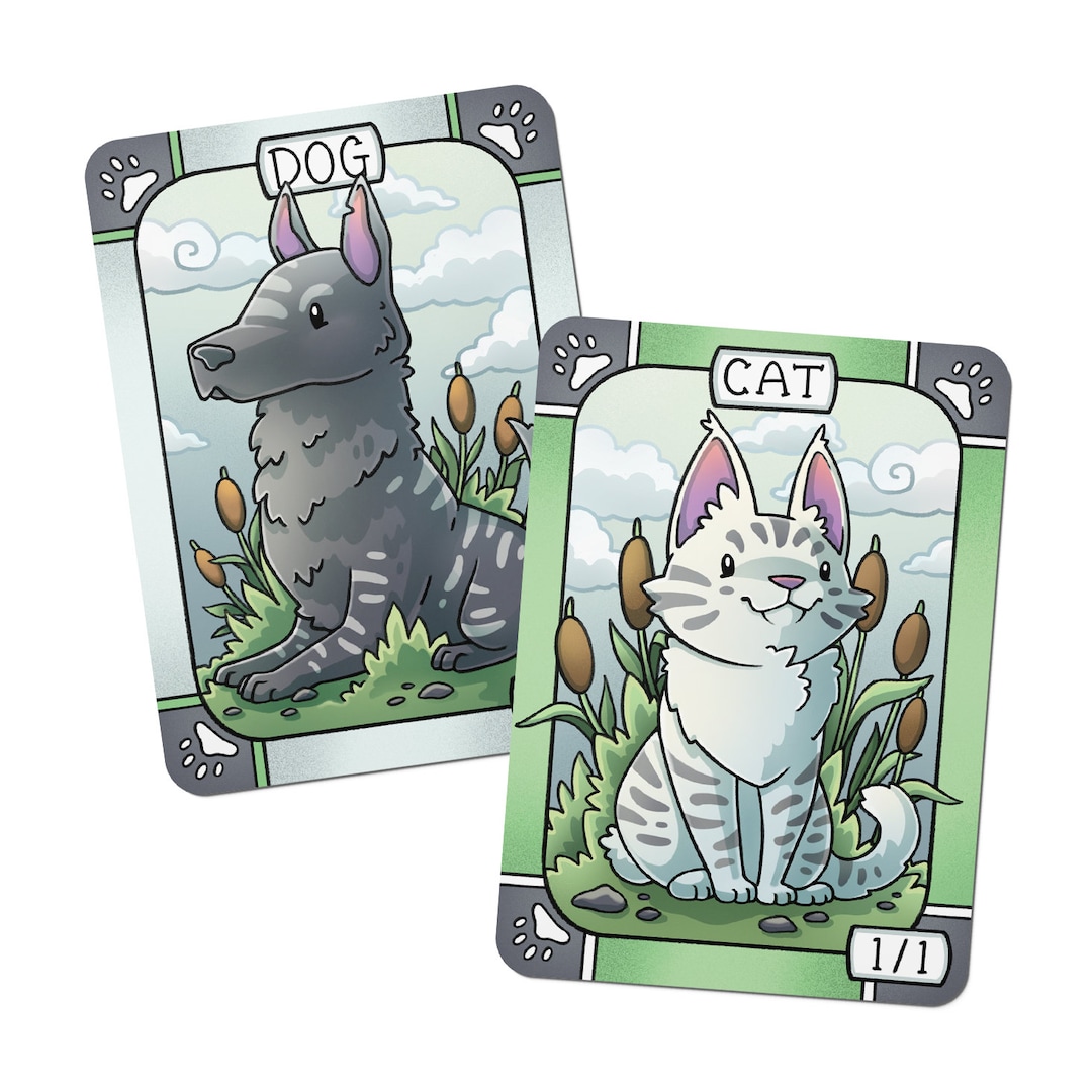 5 of Each Rin and Seri // Cat and Dog Tokens for Magic the Gathering - Etsy