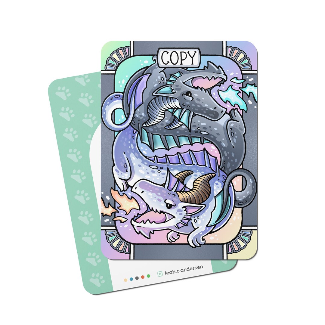 5 Copy Dragon Themed Tokens for Magic the Gathering - Etsy