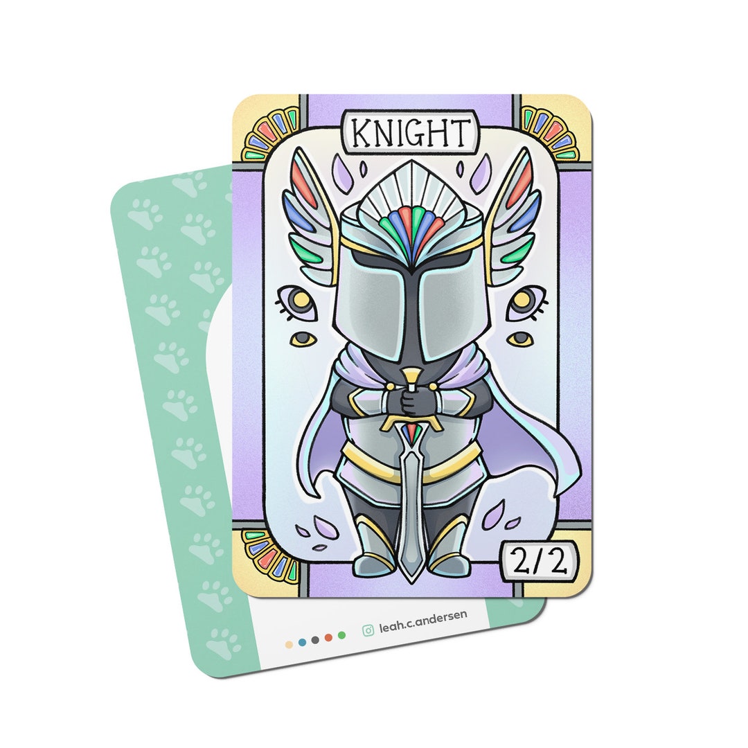 5 Knight Tokens for Magic the Gathering - Etsy