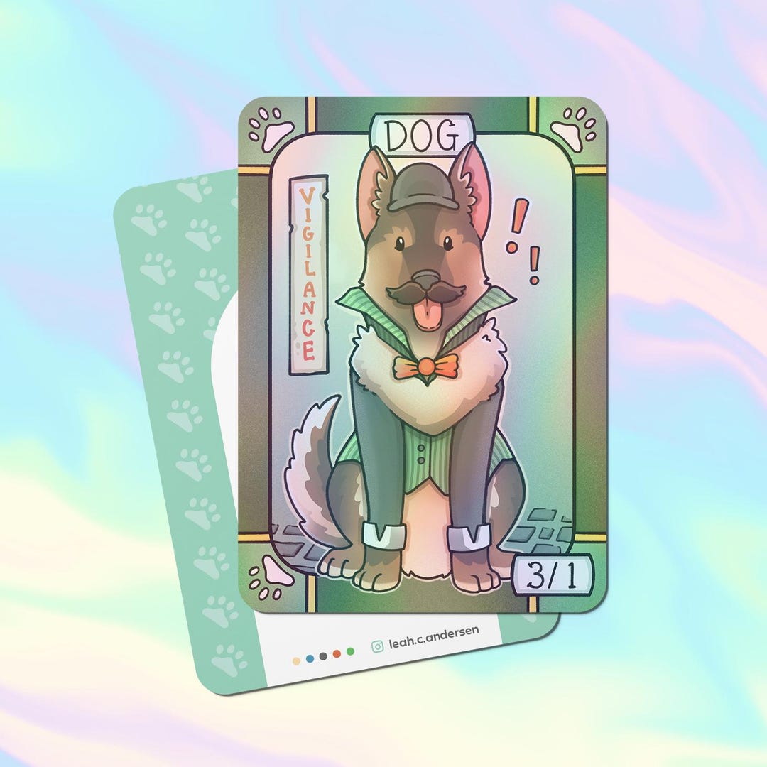 5 Foil Dog Jinnie Fay Tokens // Custom Cards for Magic the Gathering - Etsy