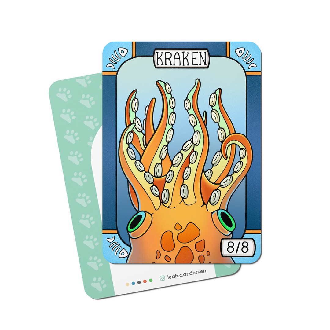 5 Kraken Tokens for Magic the Gathering - Etsy