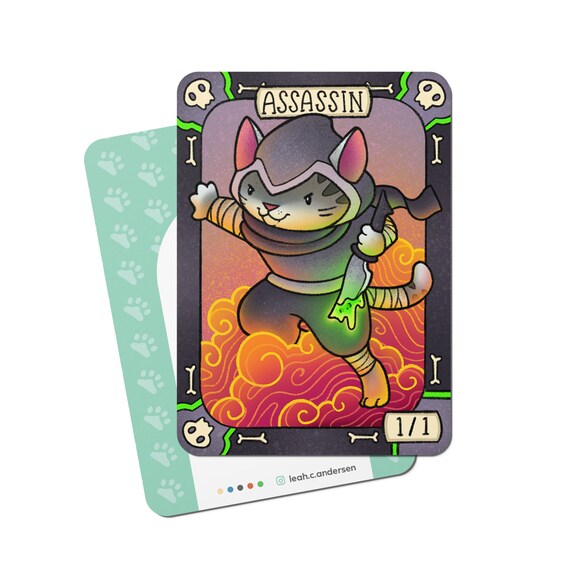5 Assassin Tokens for Magic the Gathering - Etsy