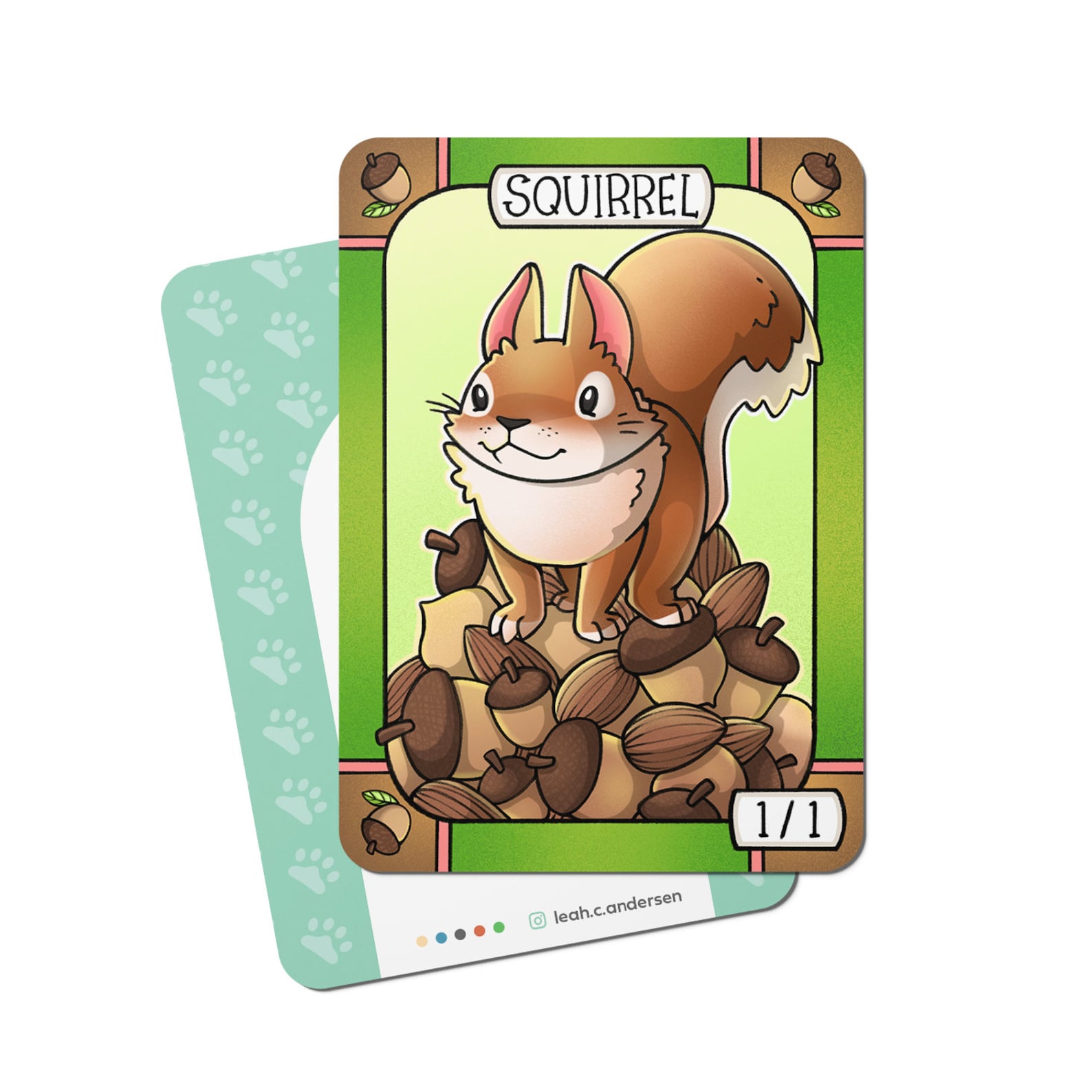 5 Squirrel Tokens for Magic the Gathering - Etsy