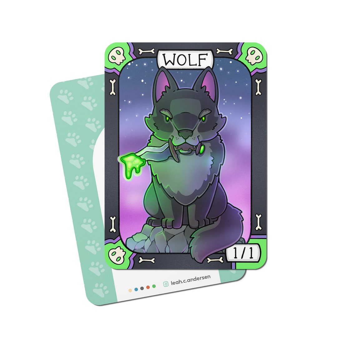 5 Deathtouch Wolf Tokens for Magic the Gathering - Etsy