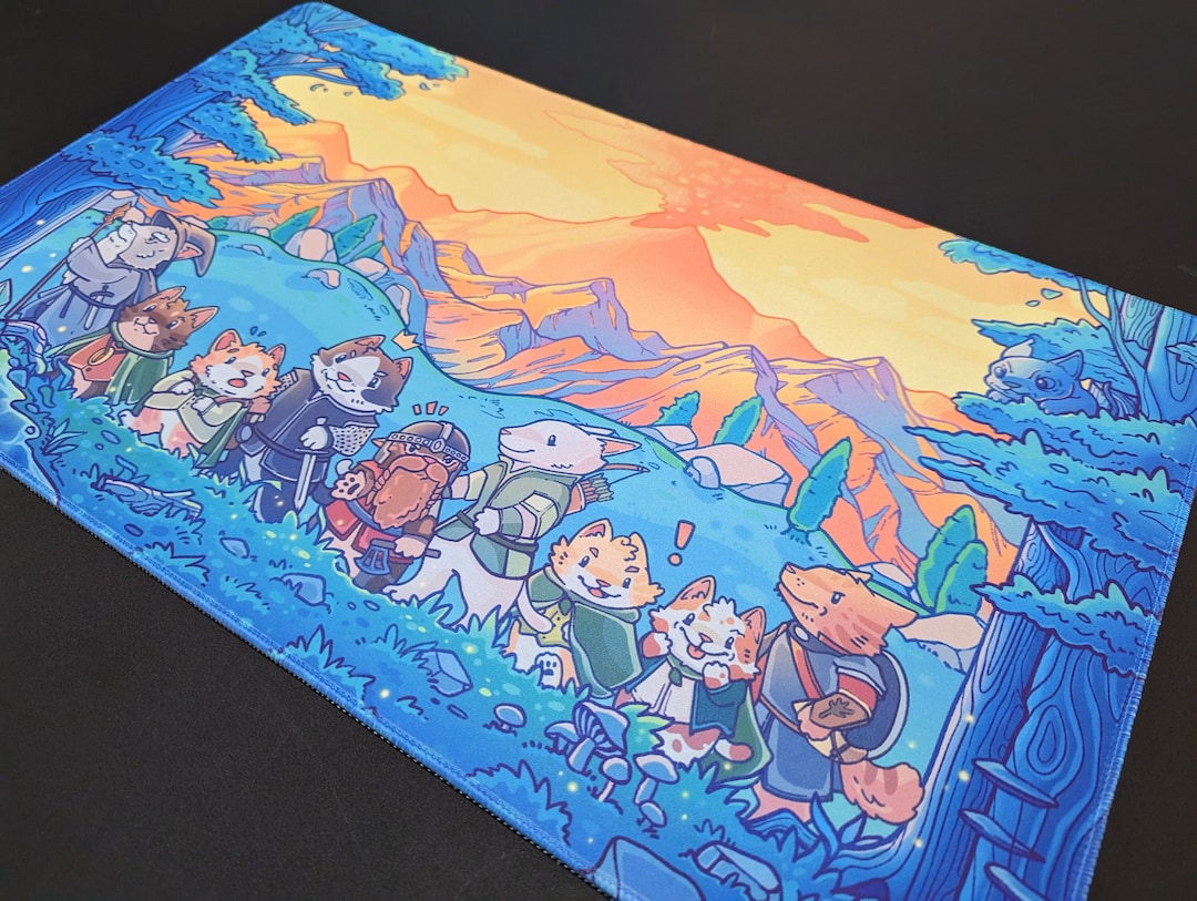 The Fellowship Playmat // Deskmat and Mousepad // Accessories for MTG ...