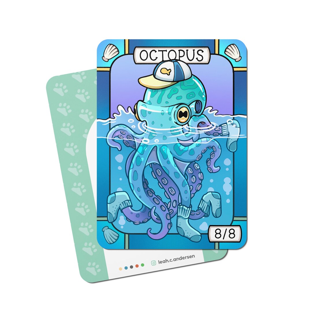 5 Octopus Tokens for Magic the Gathering - Etsy