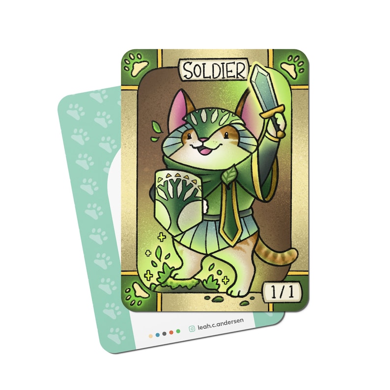 5 Lifelink Soldier Tokens for Magic the Gathering - Etsy