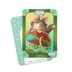 5 Chariot Cat Tokens for Magic the Gathering - Etsy
