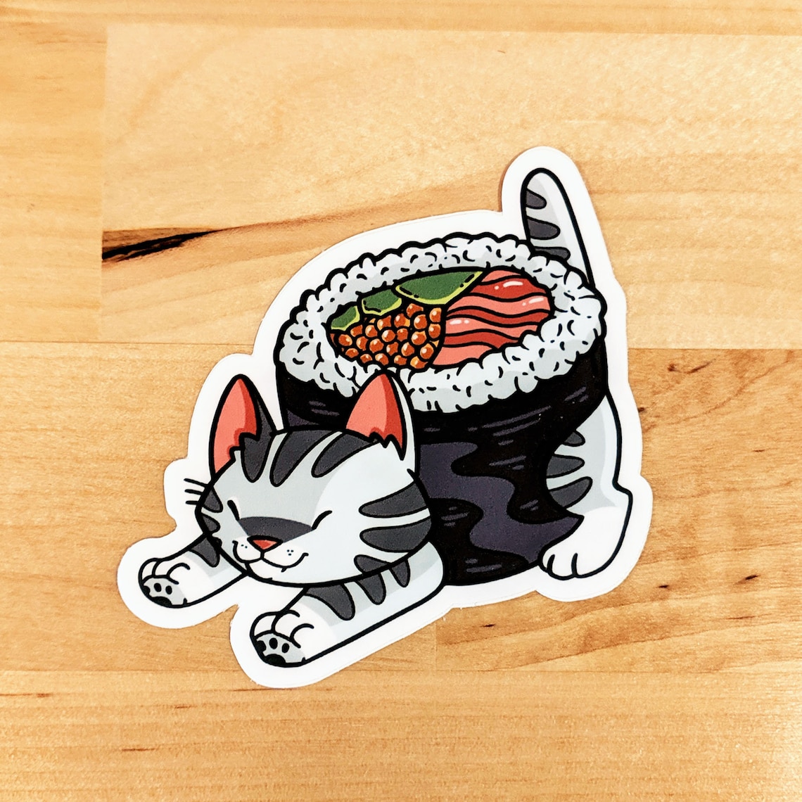 Food Cat Sticker Set - Etsy